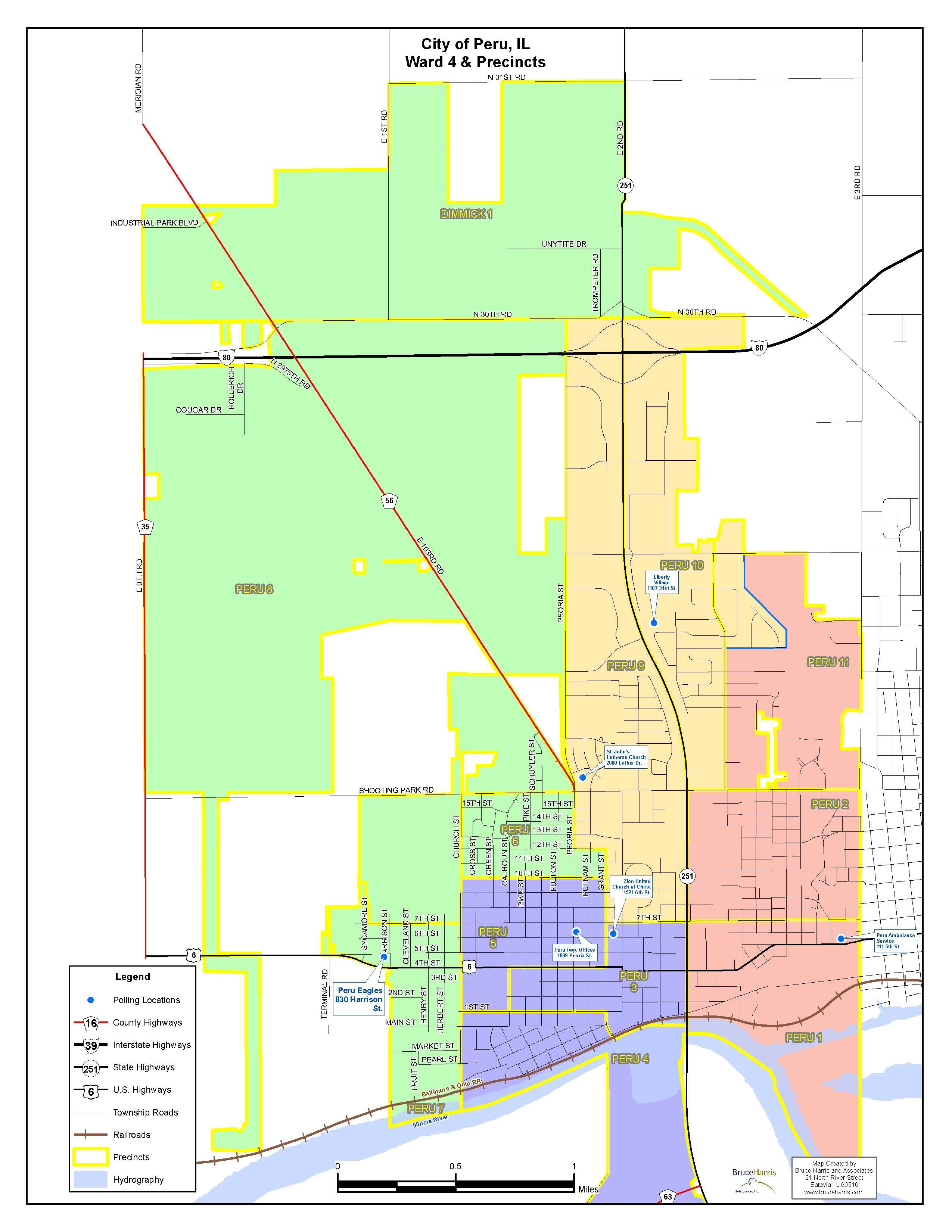 Ward 4 Map - City of Peru Illinois 61354